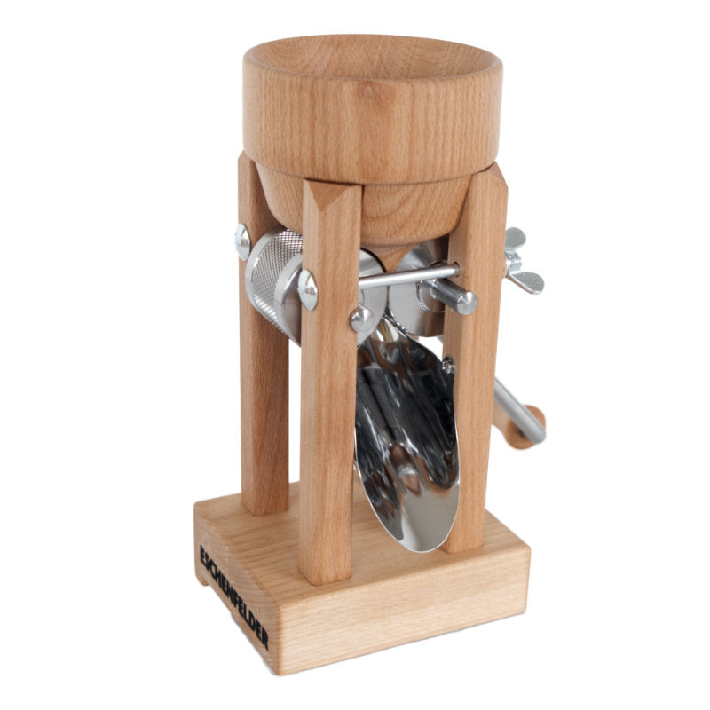 Korn-Quetsche - Tischmodell "Holztrichter", inkl. Zwinge – Eschenfelder